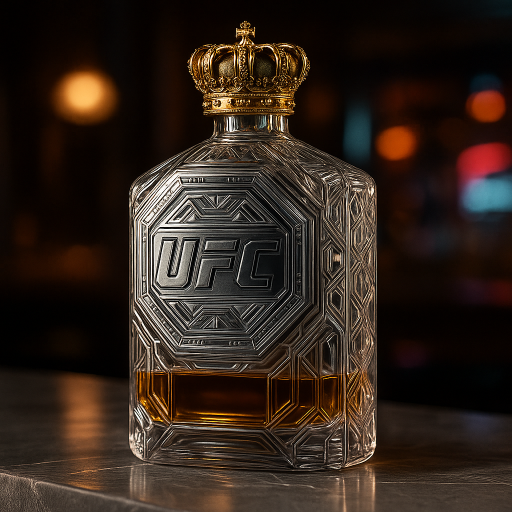 UFC God of War Glory Carved Wine Bottle - world